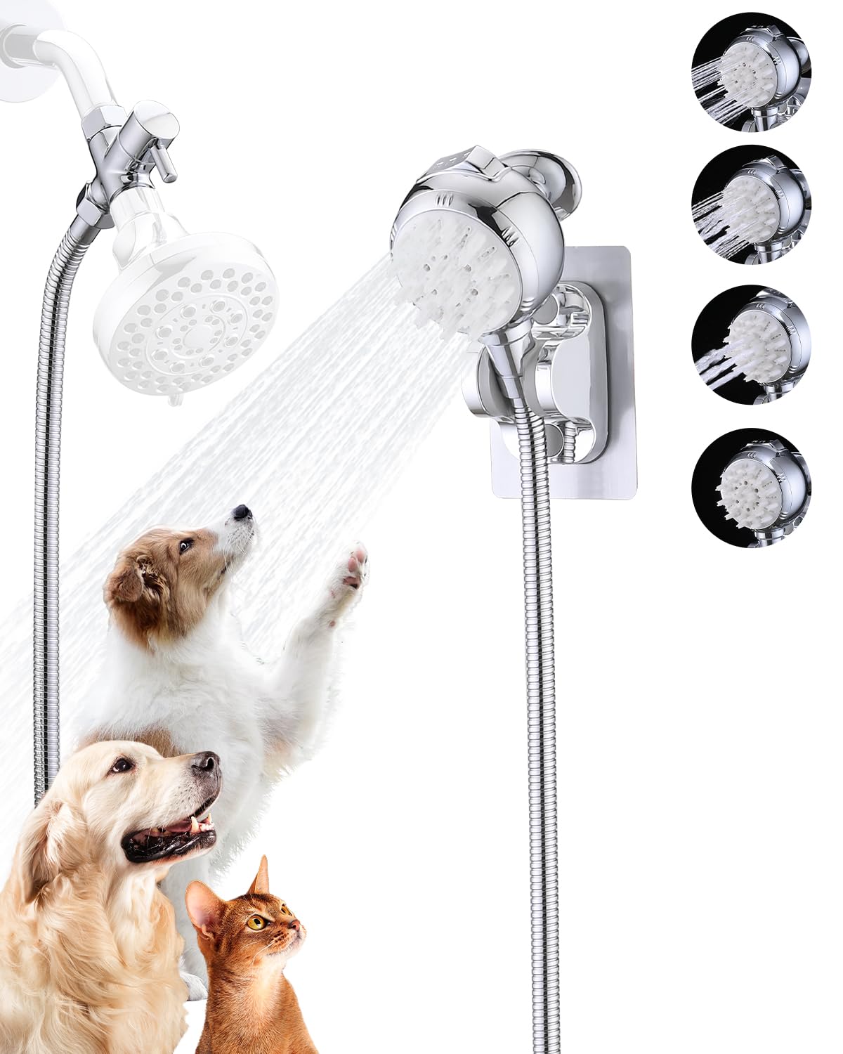 Amazon.com: PROOX Dog Shower Attachment, 3 Modes Sprayer, Metal ...