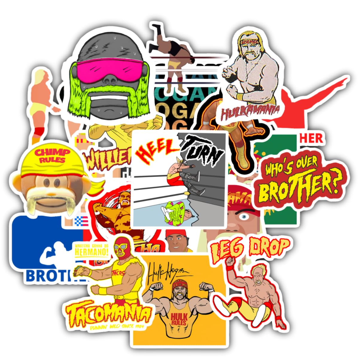 Amazon.com: MONDAYTOZ 20 Pcs Stickers Packs Hogan Vinyl of Aesthetic ...