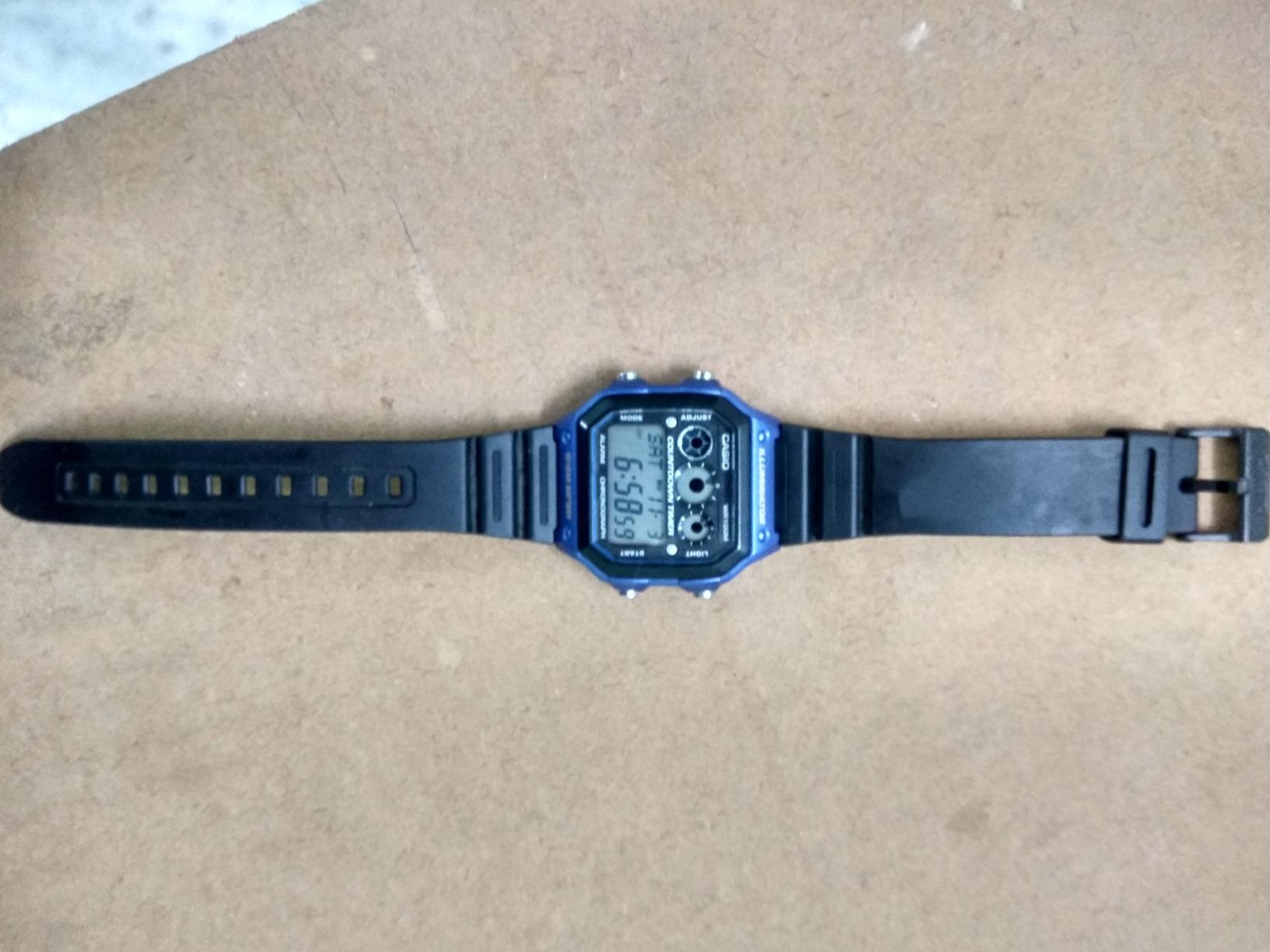 Casio Youth Series Digital Blue Dial Men's Watch - AE-1300WH-2AVDF(D107 ...