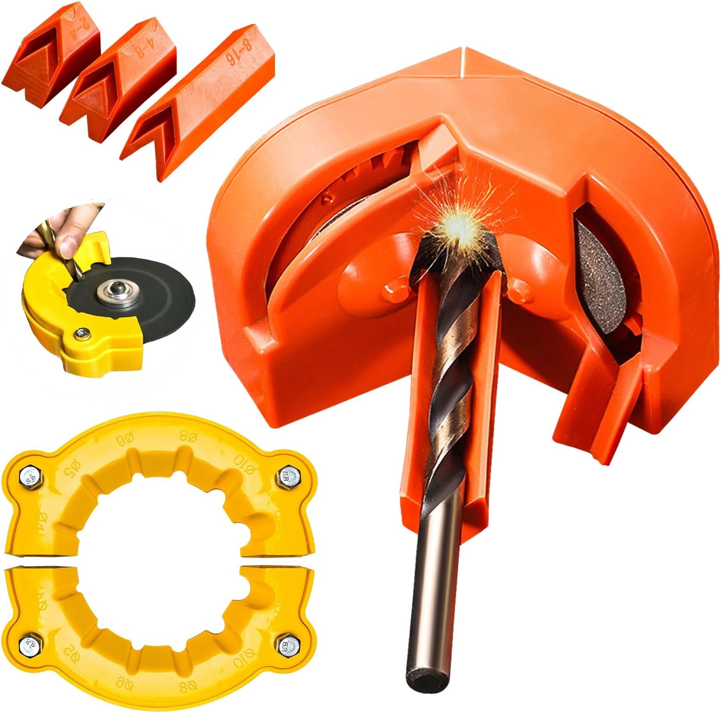 Drill Bit Sharpener, Angle Grinder Drill Bit Sharpener, Multipurpose ...