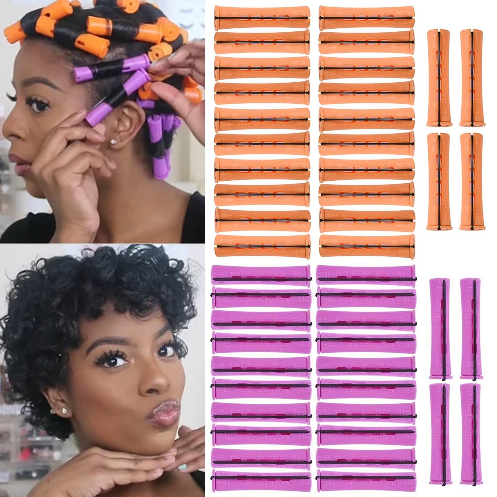 Amazon.com : ALIABSION 48 Count Perm Rods Set for Natural Hair, 2 Sizes ...