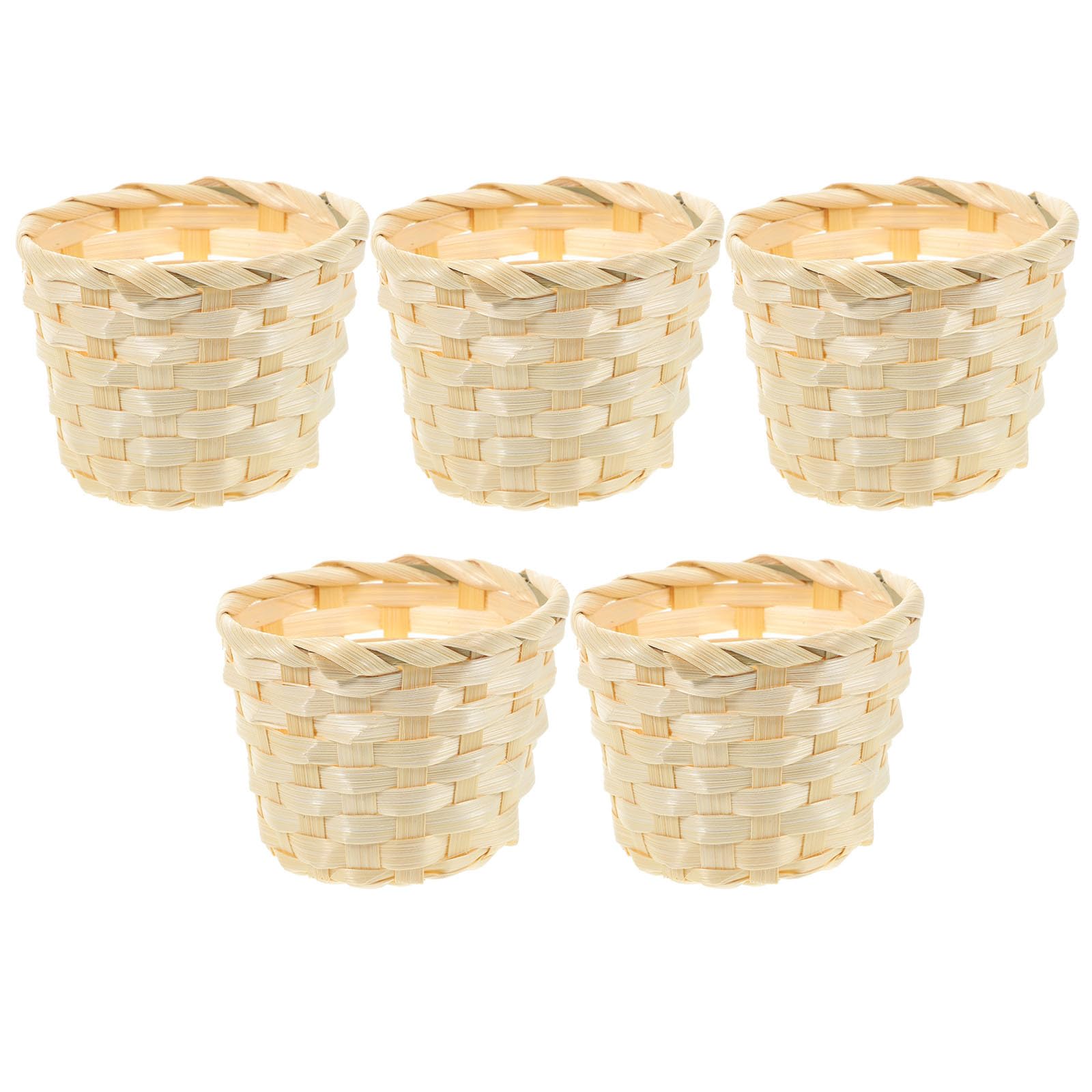 Amazon.com: 5Pcs Miniature Basket Empty Baskets to Fill Mini Wicker ...