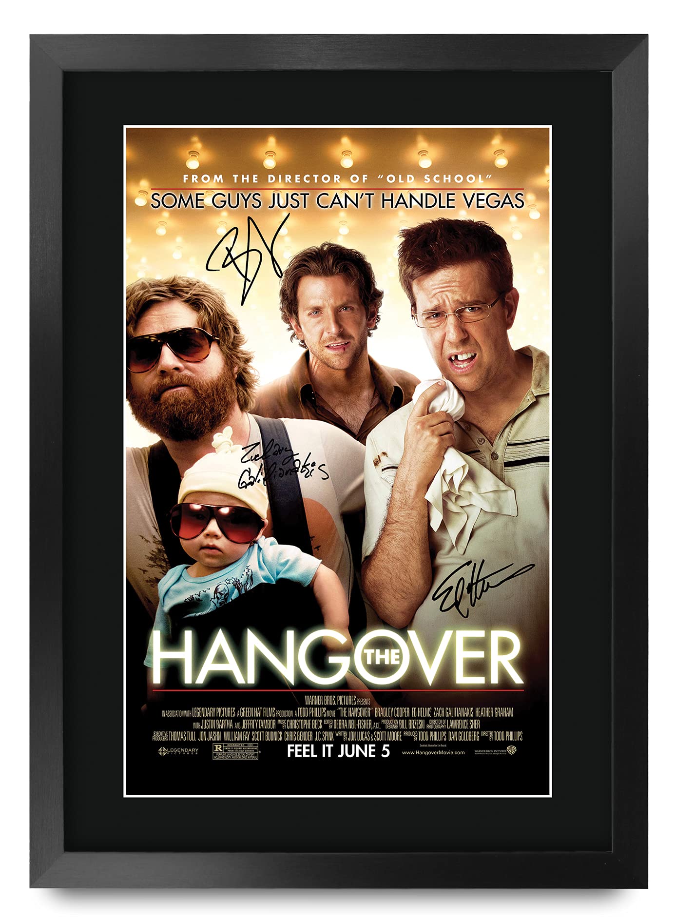 The Hangover 1 Poster The Hangover 3 Signiertes Filmplakat COA