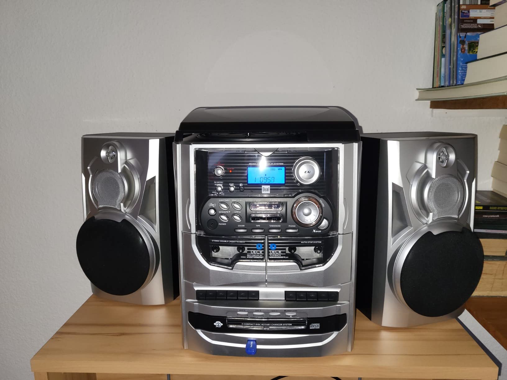 Dual MP 301 Mini-Stereo-System (100W, 3-fach CD-Wechsler, Doppel ...