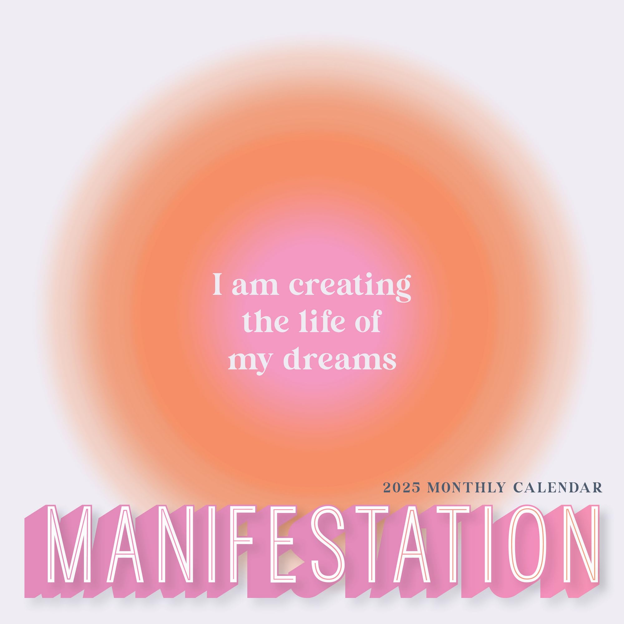 Manifestation Calendar 2025 | 12” x 24” Positive Manifestations ...