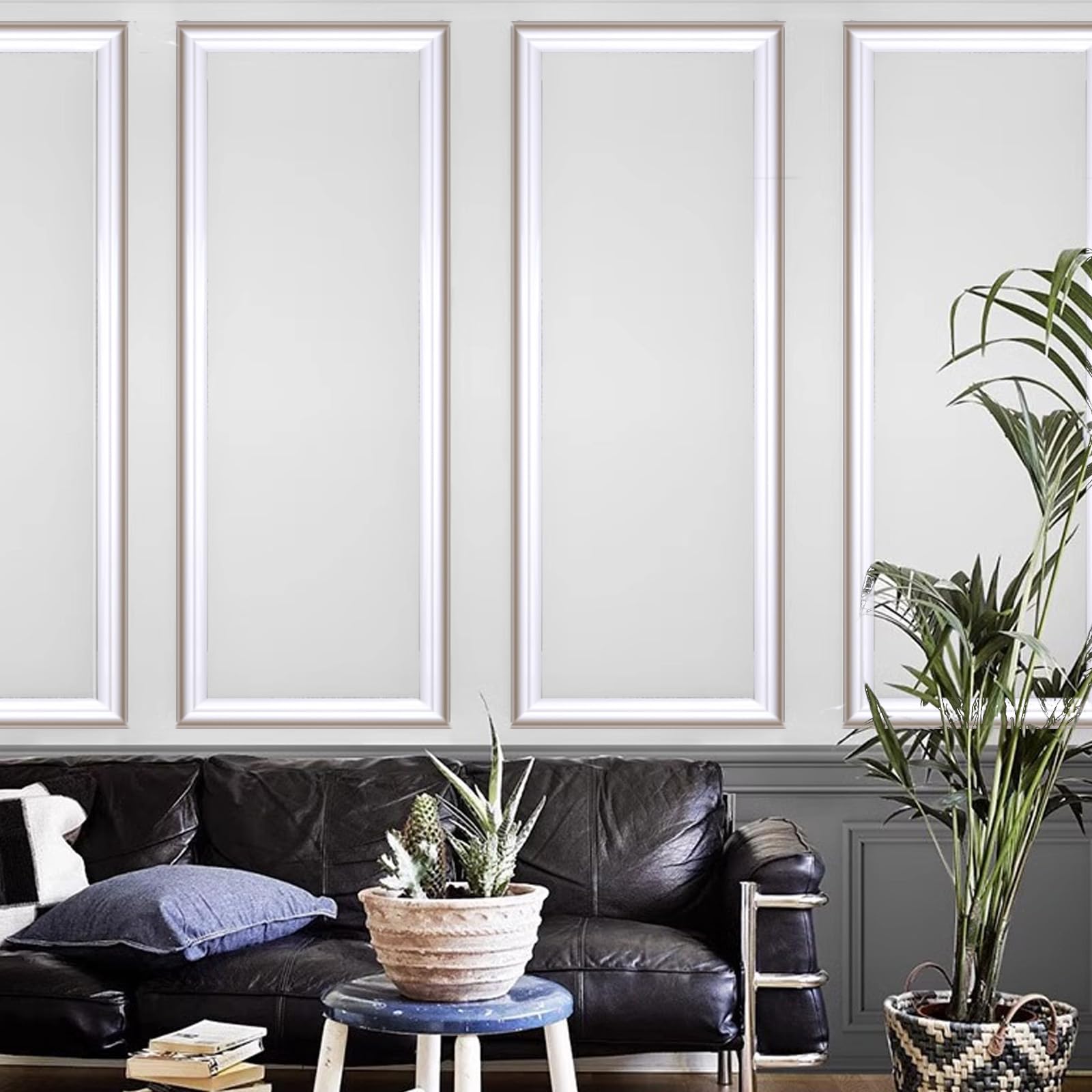 Old English Home Wainscoting Wall Molding Package Ready To Assemble,