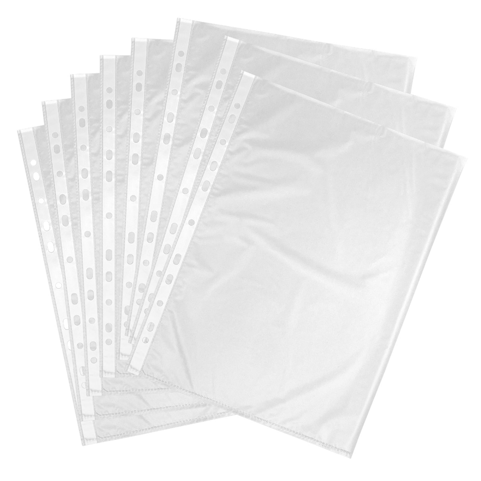 100 A4 Punch Pockets - Clear Plastic Wallets, Polly Pockets, A4 Plastic ...