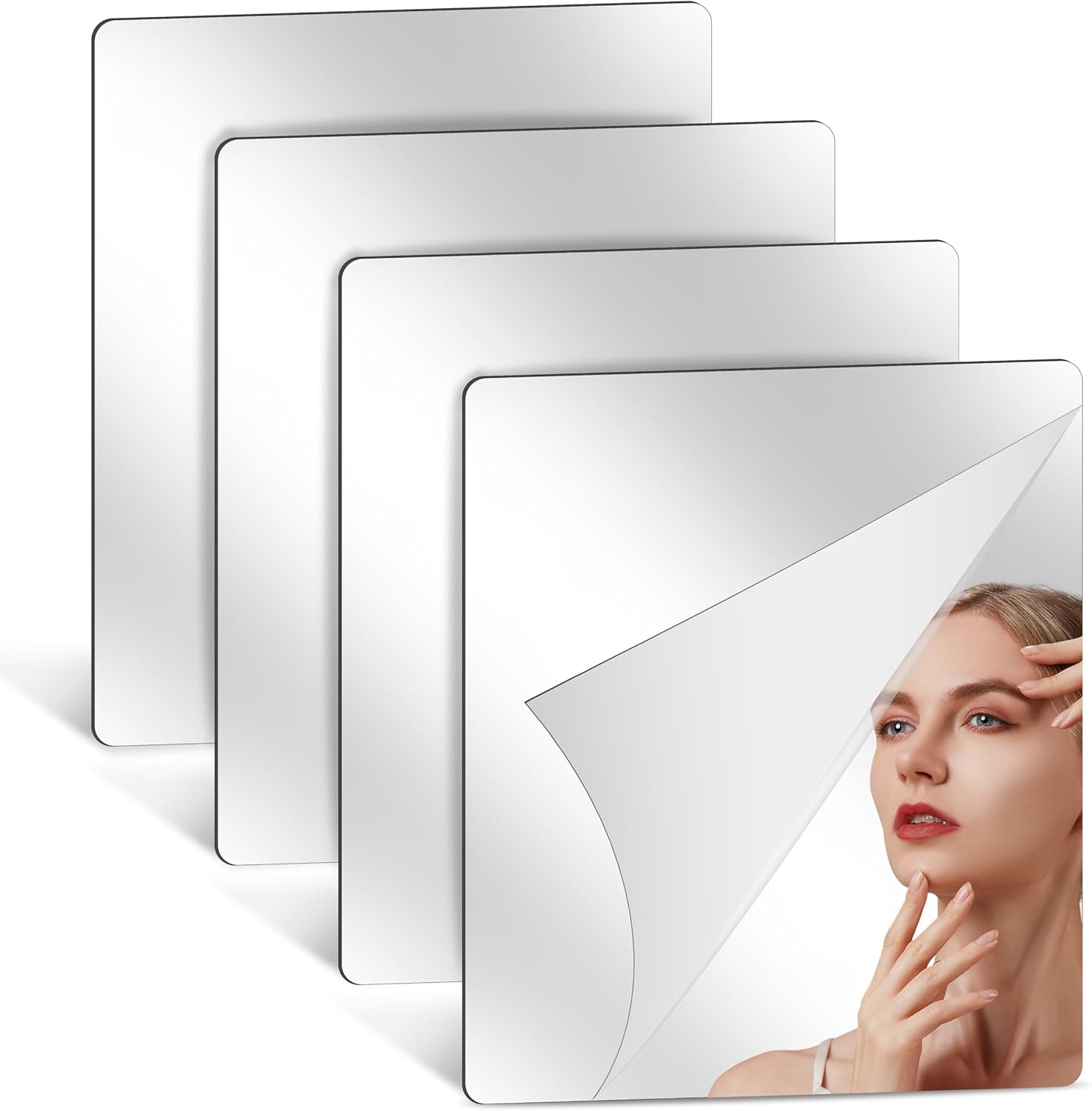 Amazon.com: Palonu Self Adhesive Unbreakable Acrylic Mirror Full Length ...