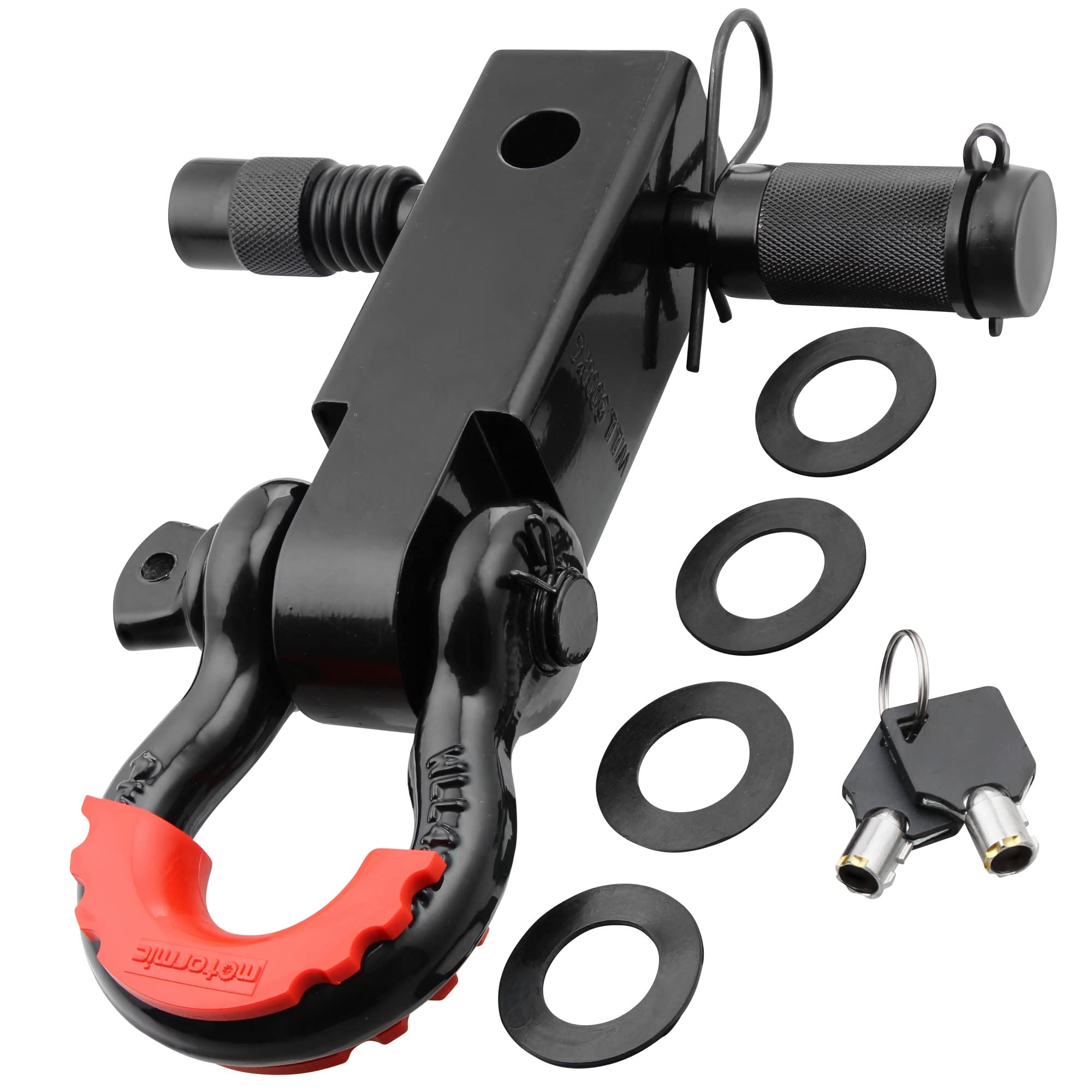 Buy Unique Shackle Hitch Receiver 2” + 5/8" Trailer Lock Pin and 3/4" D ...