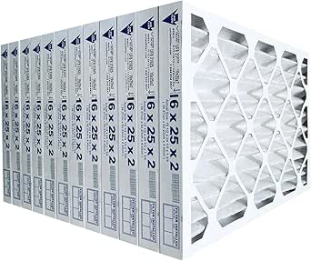 16x25x2 Pleated MERV 8 Furnace Filter (Case of 12) – Protective Furnace ...