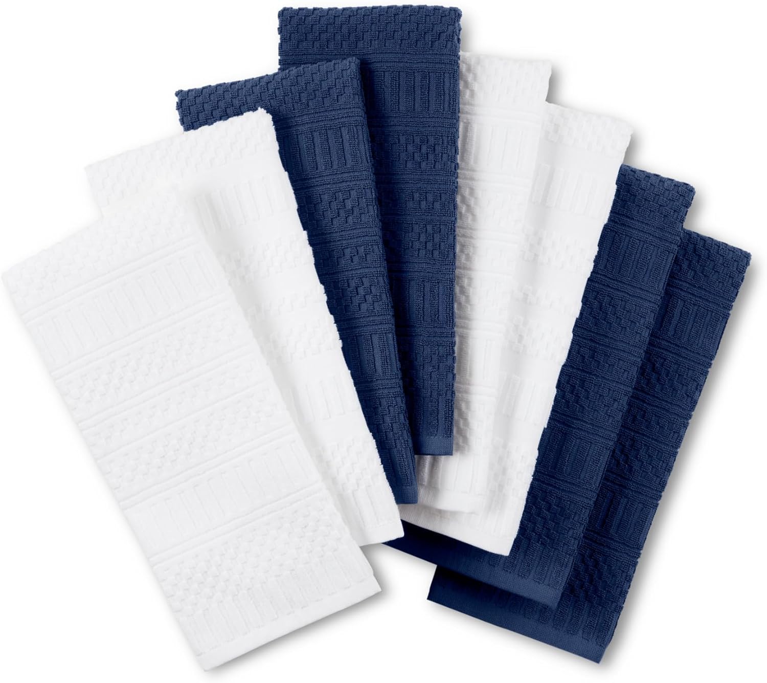 Amazon.com: KitchenAid Cotton Classics Textured Solid Kitchen Towels 8 ...