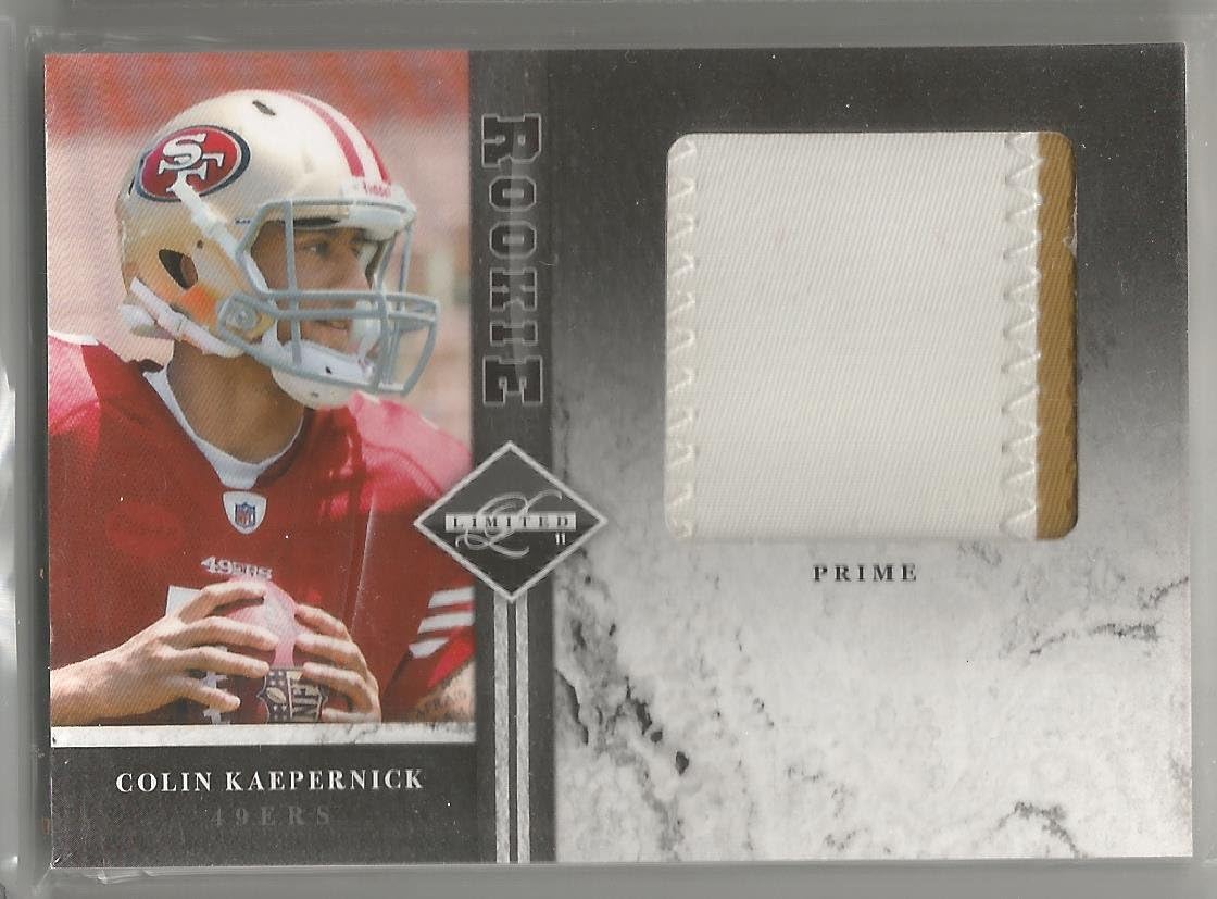 Amazon.com: 2011 Panini Limited Football Colin Kaepernick Rookie Patch ...