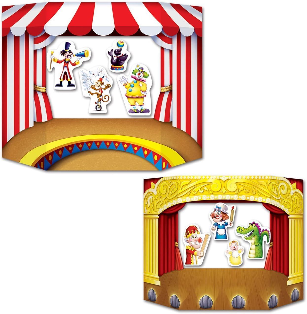 Amazon.com: Puppet Show Theater Photo Prop (1 side circus; other side ...