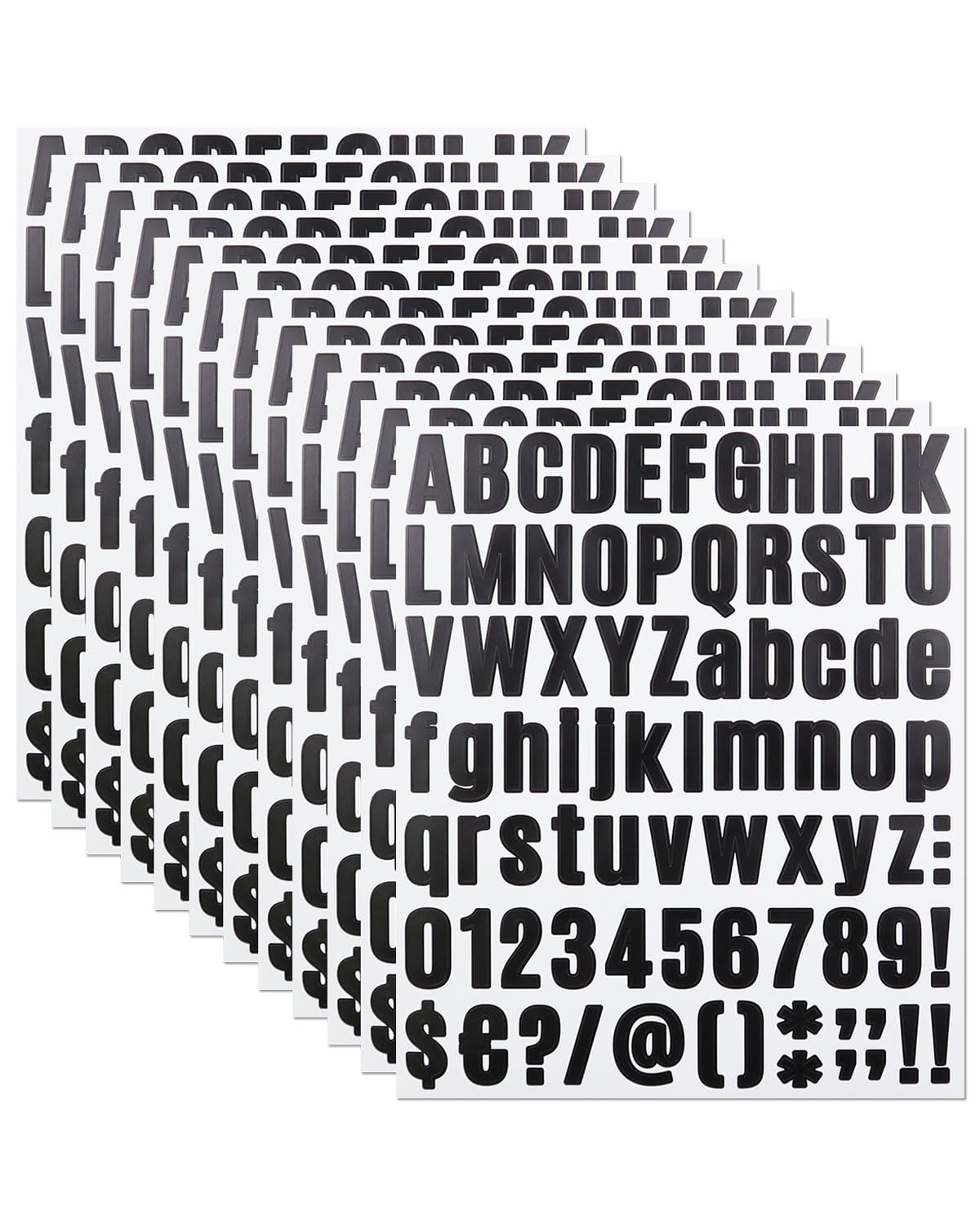 Amazon.com: 1 Inch Letter Stickers, 972 Pieces Alphabet Number Symbol ...