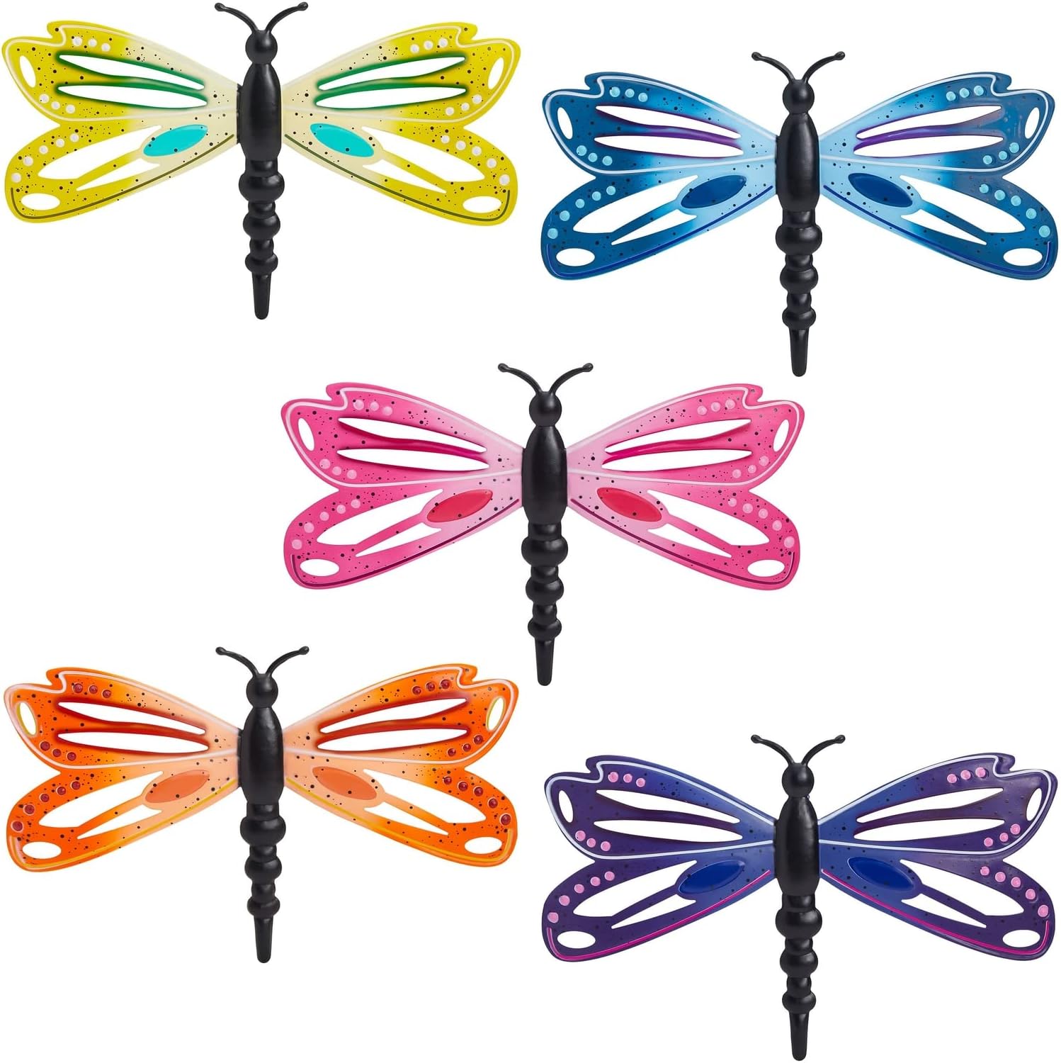 Amazon.com: 8PCS Metal Dragonfly Wall Art Decor, Metal Dragonfly ...