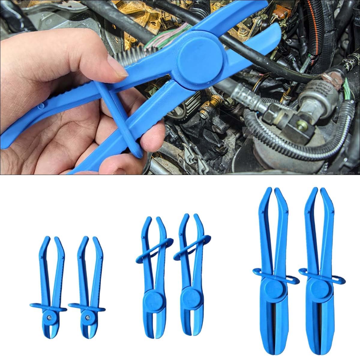 Amazon.com: 6PCS Hose Clamp Pliers, 3 Size Line Clamp Pliers Set ...