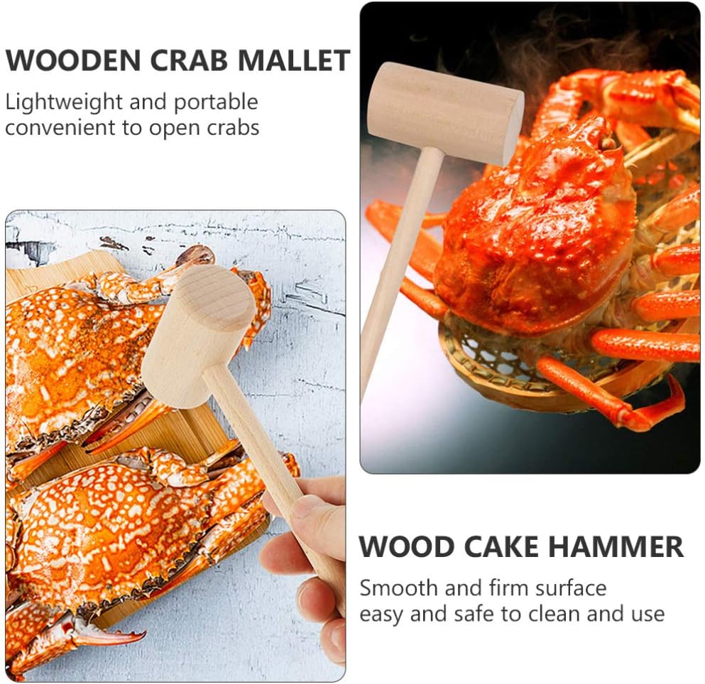 Industrial Hand Tools DOITOOL 15PCS Wooden Crab Lobster Mallets Seafood ...