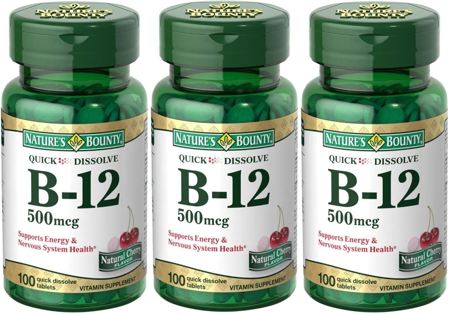 Amazon.com: Nature's Bounty B-12 Quick Dissolve Tablets 500 Mcg, 300 ...