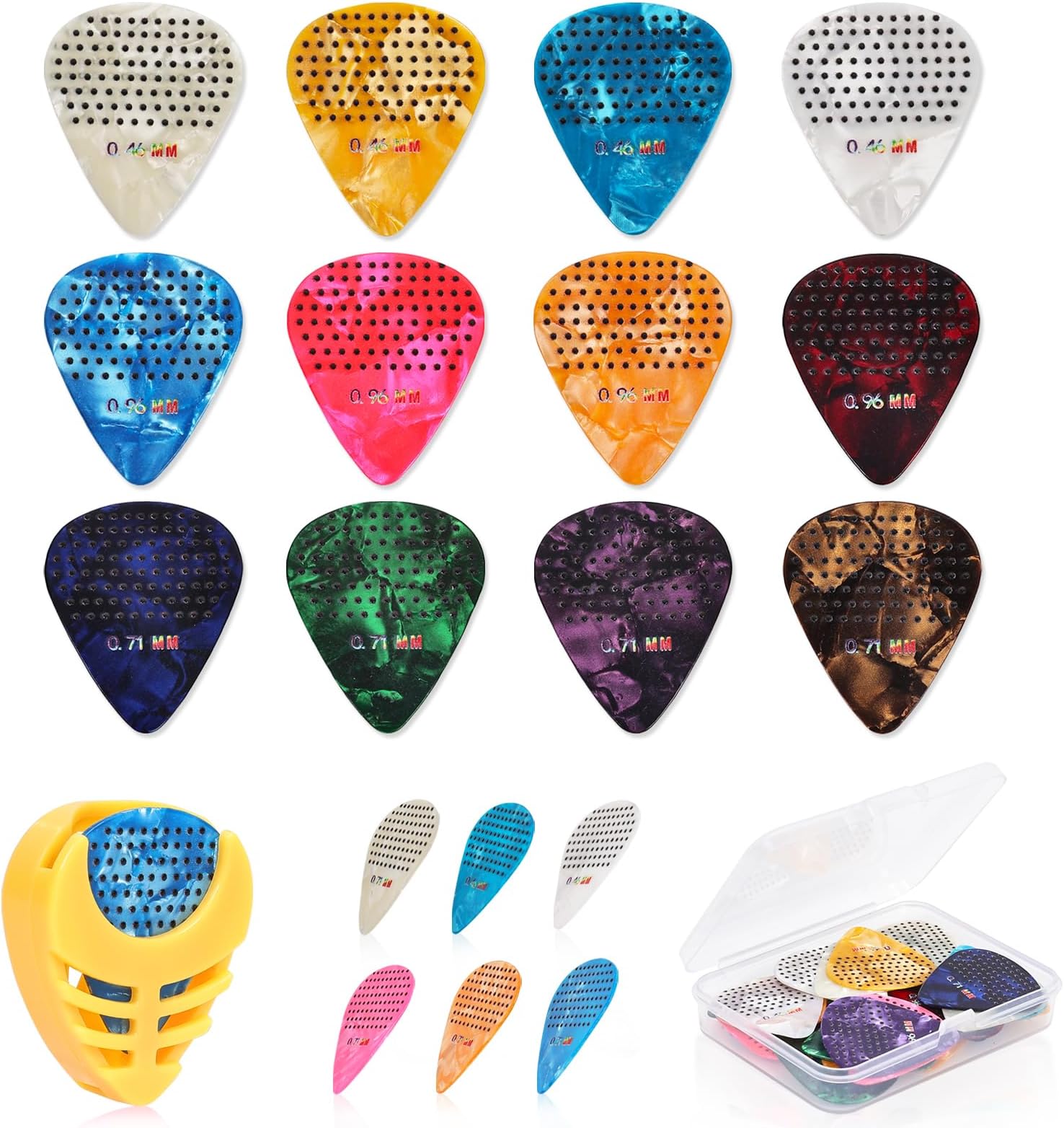 Amazon.com: Kadence 10 Guitar Picks with Hostile Grip - Anti slip ...