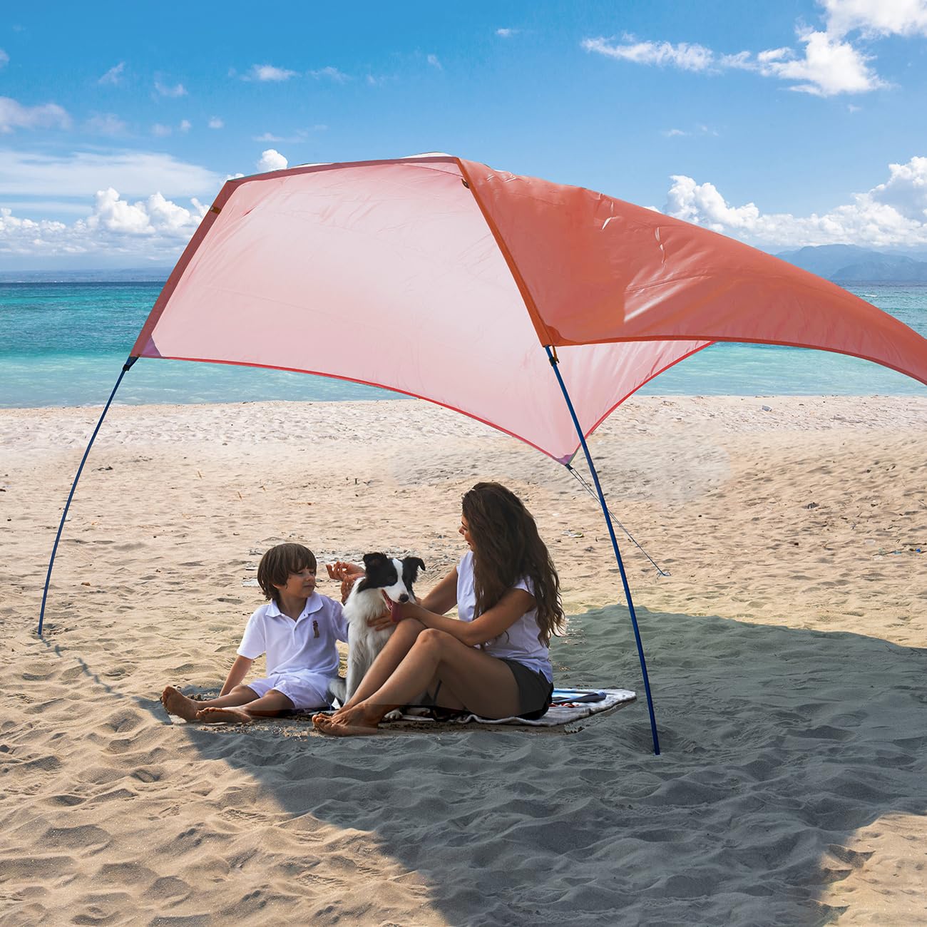 Snapklik.com : Beach Wind Shade Canopy, Shade Sun Shelter Tent For ...