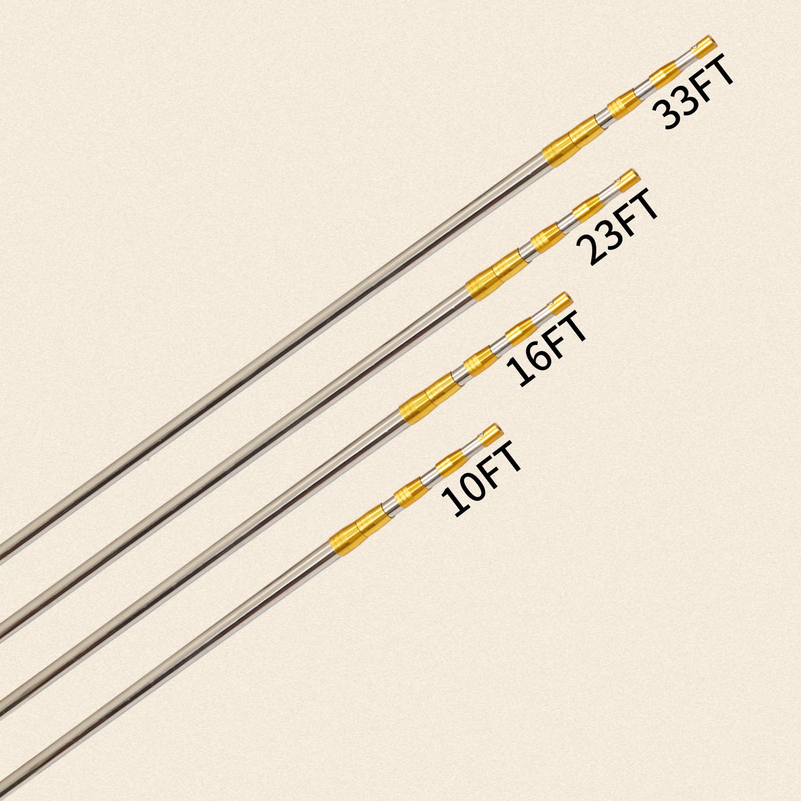 Amazon.com: NIUBIDALA Telescopic Poles, Lengths From 4ft to 33ft, with ...