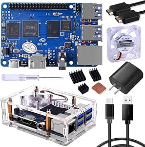 Amazon.com: GeeekPi Banana Pi BPI-M5 Amlogic S905X3 Single Board Computer with Banana Pi m5 Case ...