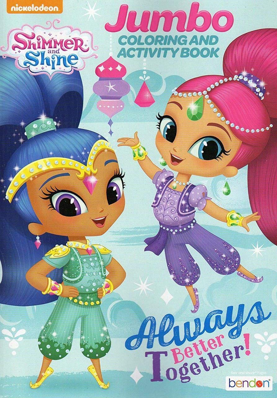 Shimmer and Shine Jumbo Coloring and Activity Book: 0805219739587 ...