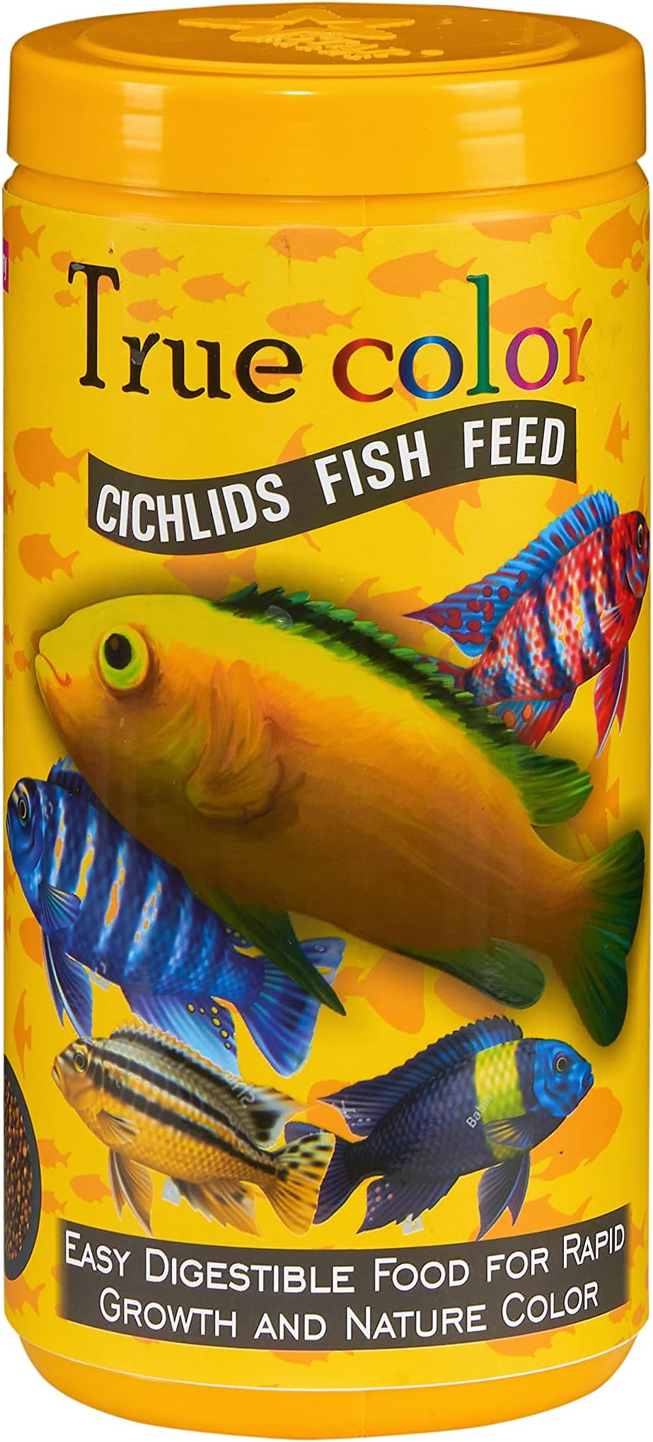 JSquare True Color Cichlid Fish Food | 40% Protein | Easy Digestible ...