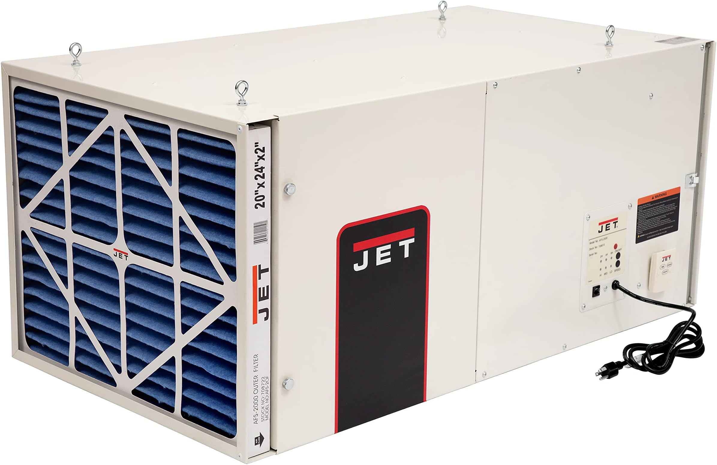 Amazon.com: JET Air Filtration System, 1-Micron Filter, 1700 CFM, 115V ...