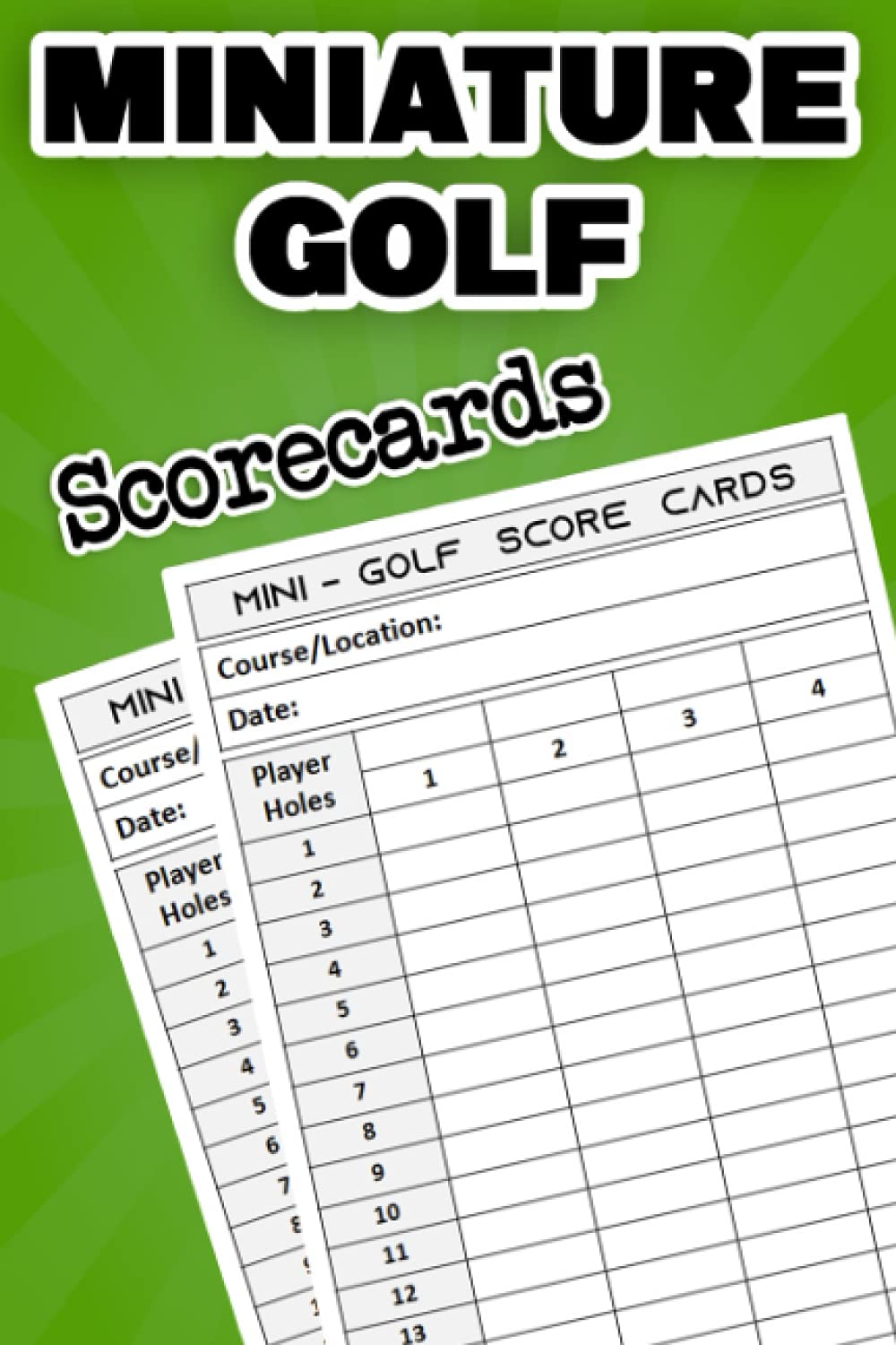 Miniature Golf ScoreCards: 120 Score Sheets & Pads for Mini Golf ...