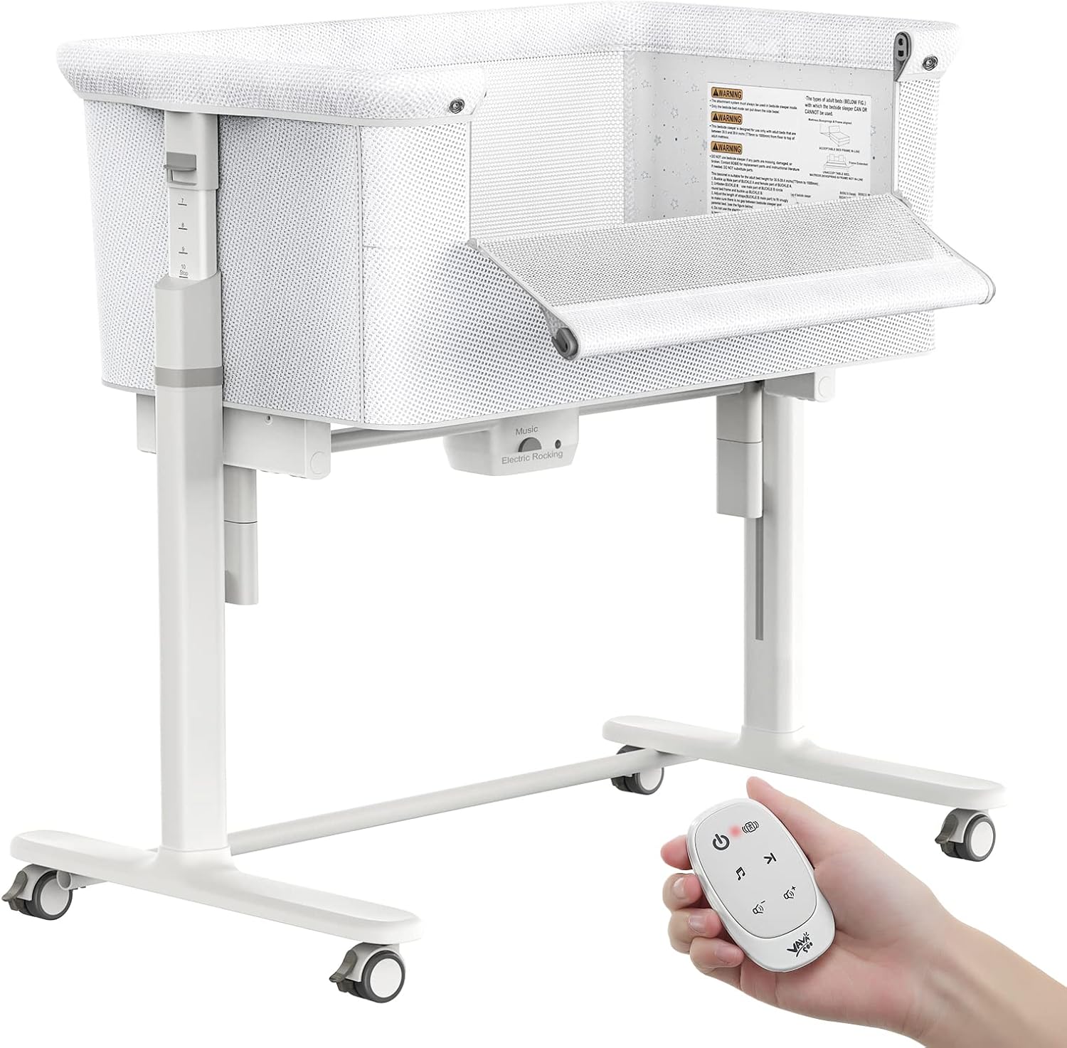 Amazon.com: VaVaSoo Rocking Bassinet for Baby Automatic Bedside Sleeper ...