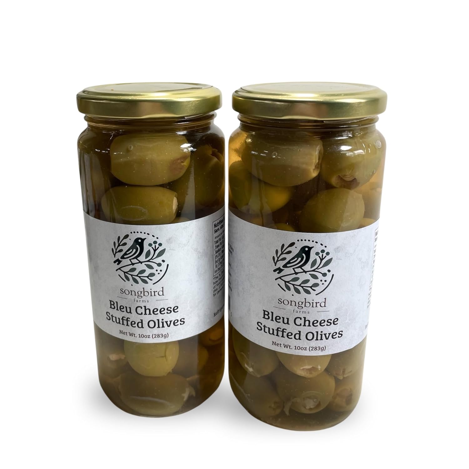 Amazon.com : Songbird Farms Blue Cheese Stuffed Olives - Premium Green ...