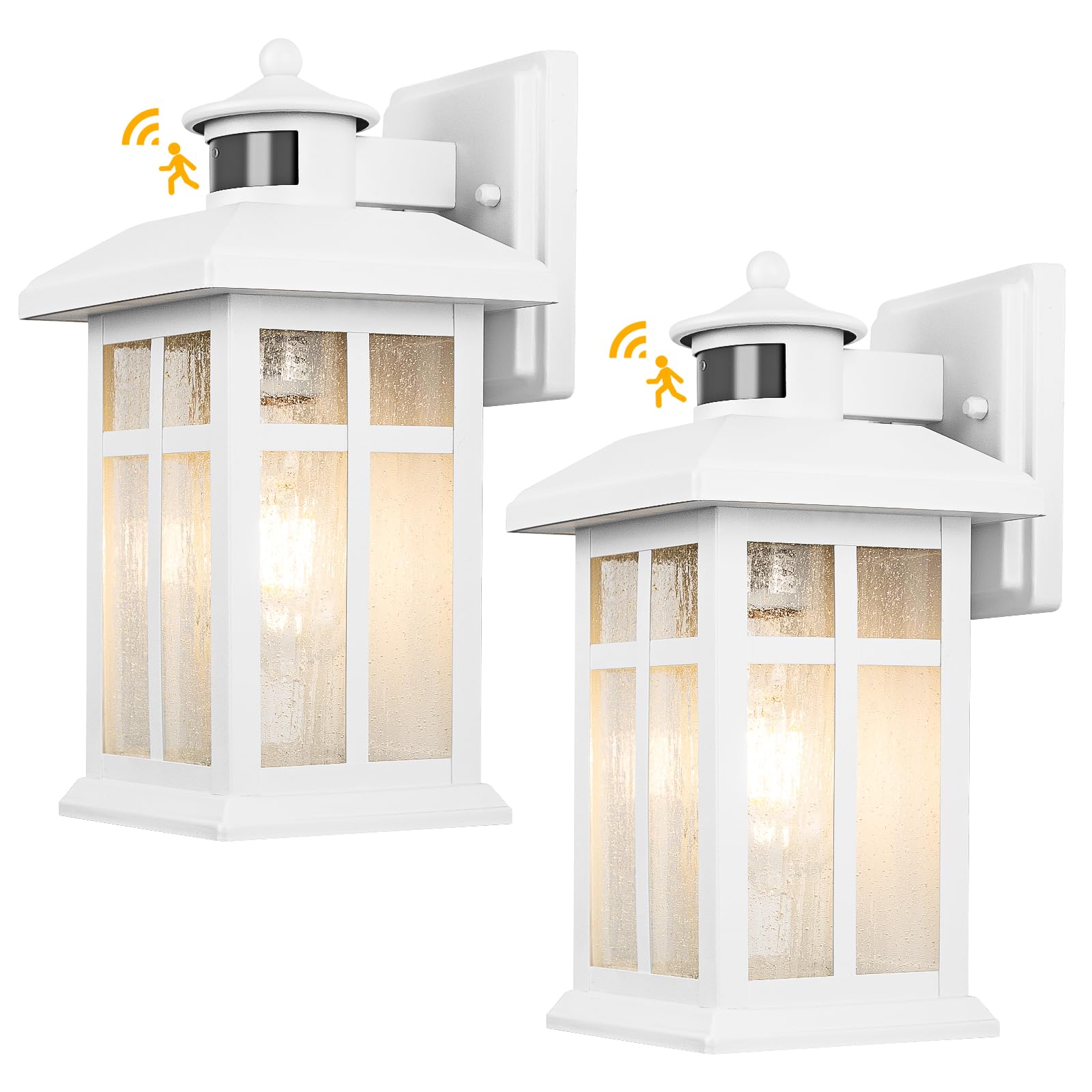 Newest 2 Packs Motion Sensor Outdoor Lights, Outside Light Fixtures for ...