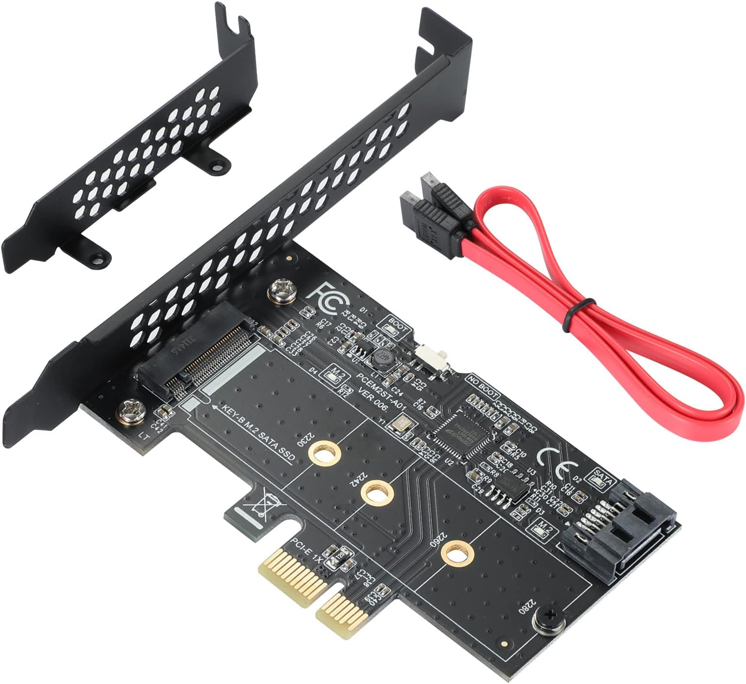 Amazon.com: MZHOU PCI-E PCI Express to 1 SATA 3.0 to 1 Port M.2 NGFF ...