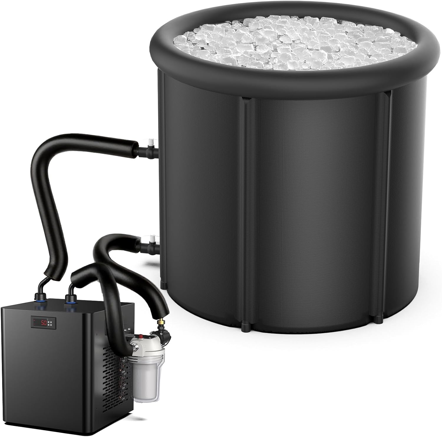 Cold Plunge Chiller with XL Ice Tubs 100Gal, 1/3 HP Ice Bath Chiller ...