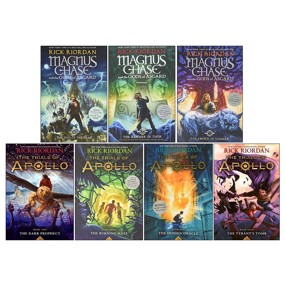 Amazon.com: Trials of Apollo & Magnus Chase Series 7 Books Collection ...