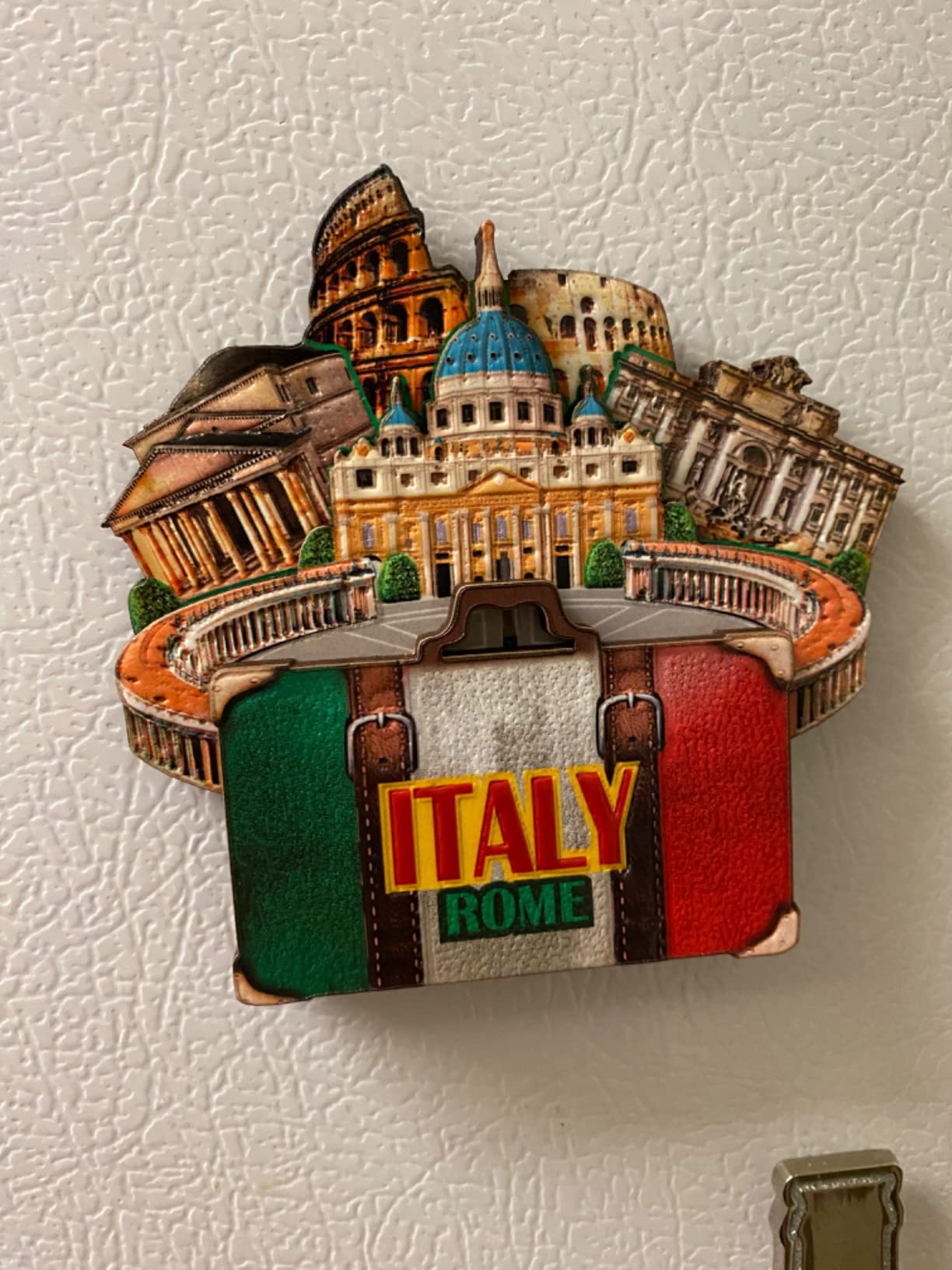 Amazon.com: Rome Italian Magnet 4 Inch 3D Italy Magnet with Landmarks ...