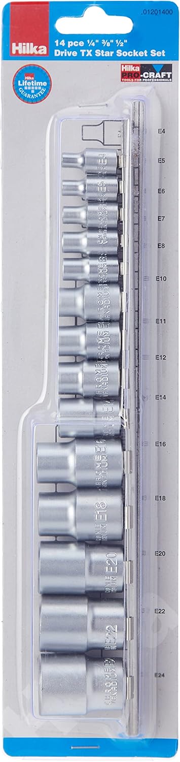 1/2" 3/8" 1/4" TX Star Socket Set : Amazon.co.uk: DIY & Tools
