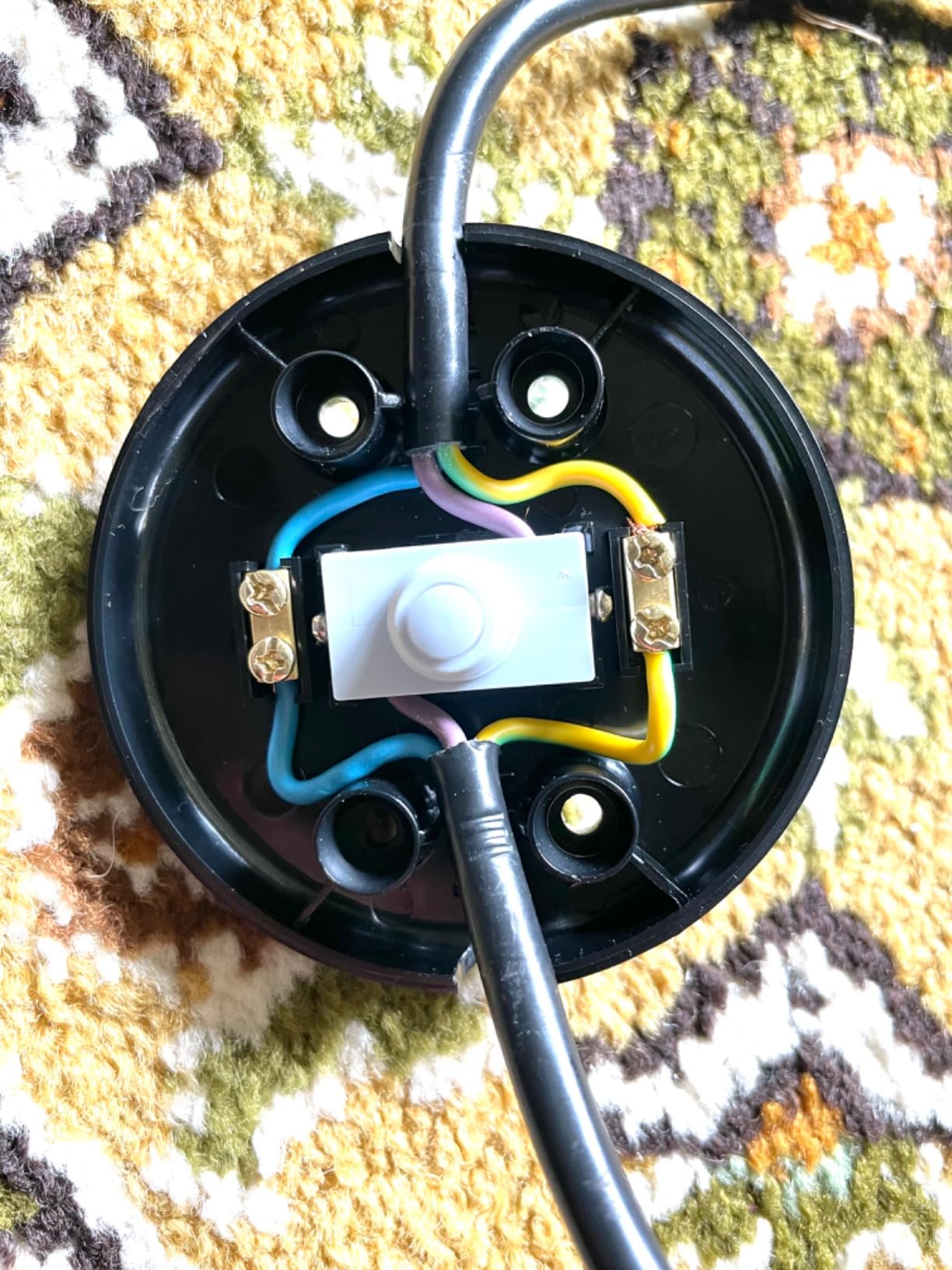 Pireunthera Round Foot Switch Lamp Foot Push Switch Standard Lamp Round ...