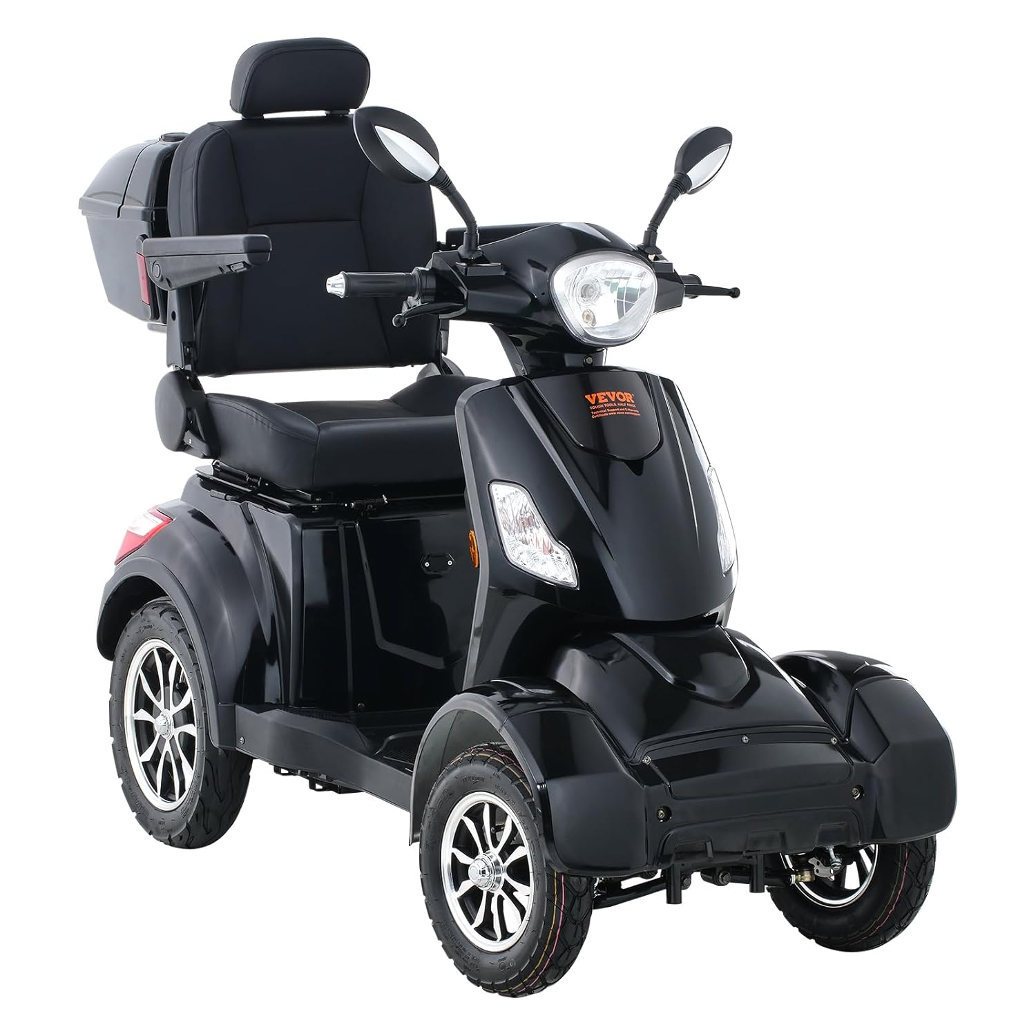 Amazon.com: VEVOR Heavy Duty 4-Wheel Mobility Scooters for Seniors ...
