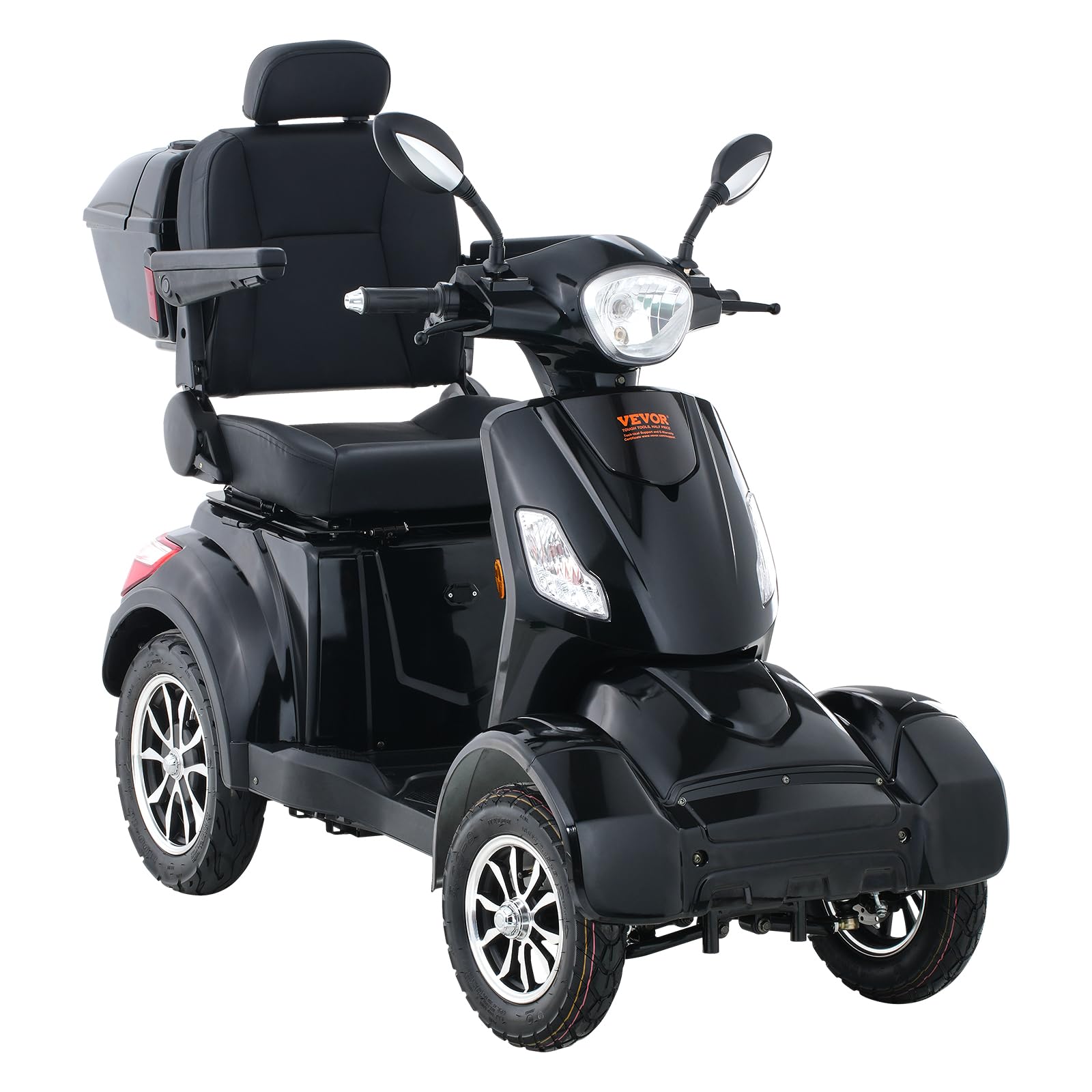 Amazon.com: VEVOR Heavy Duty 4-Wheel Mobility Scooters for Seniors ...