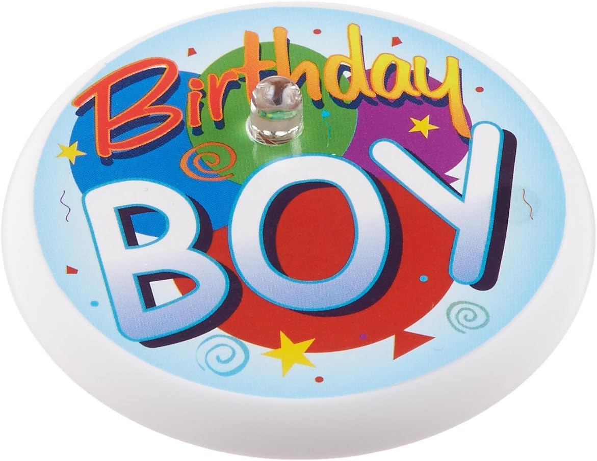 Amazon.com: Beistle Birthday Boy Blinking Button, 2-Inch : Clothing ...
