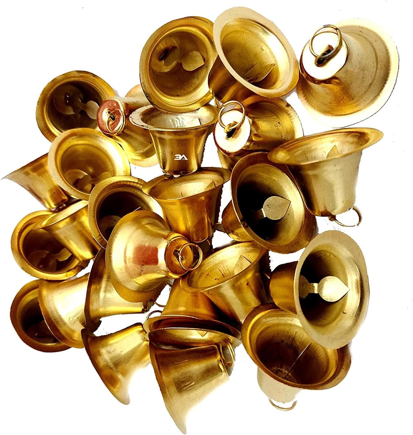 3A Featuretail Golden Metal Bells Used for DIY Crafts and Festive ...