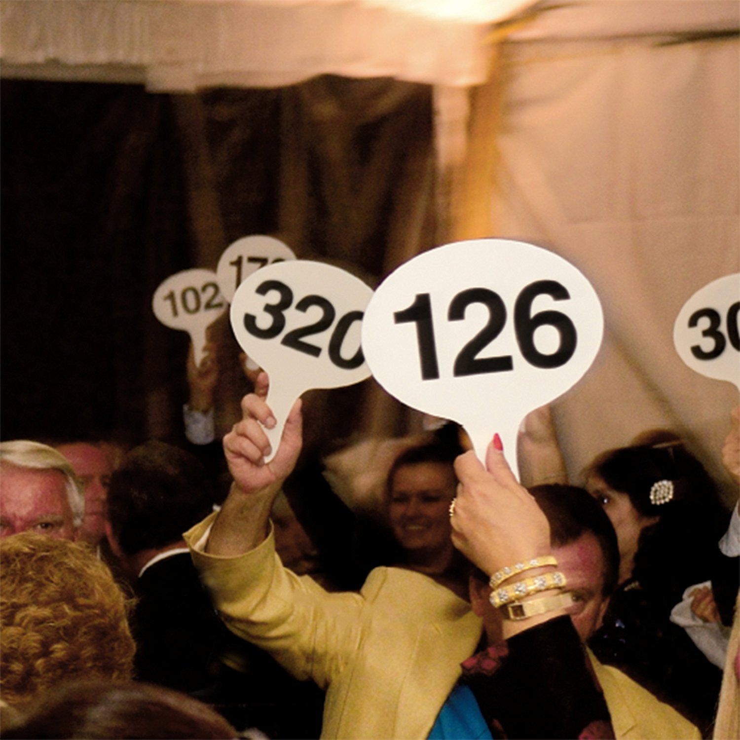 Live Auction Paddle