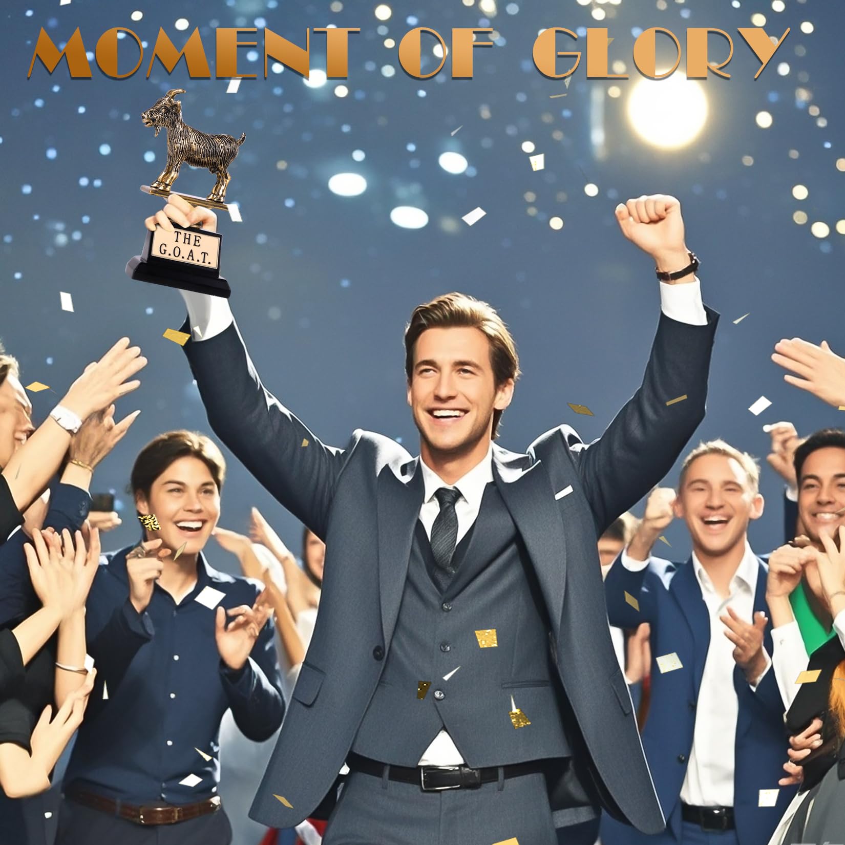 Snapklik.com : FiiMan 6" The Goat Trophy Award, G.O.A.T Greatest Of All ...