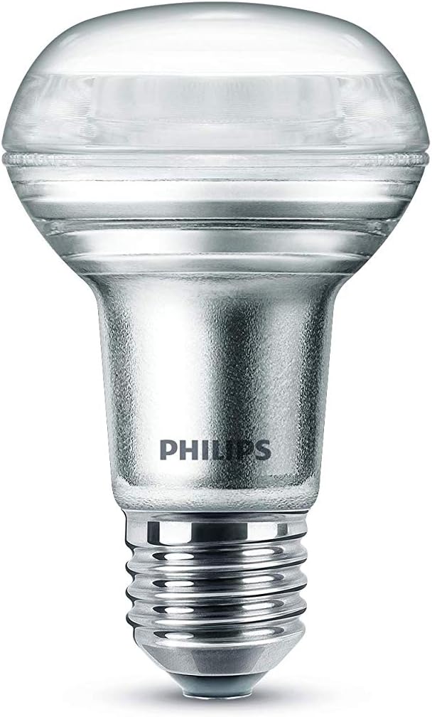 Philips LED - Lampada Classica, sostituisce 40W, E27, R63, bianco caldo ...