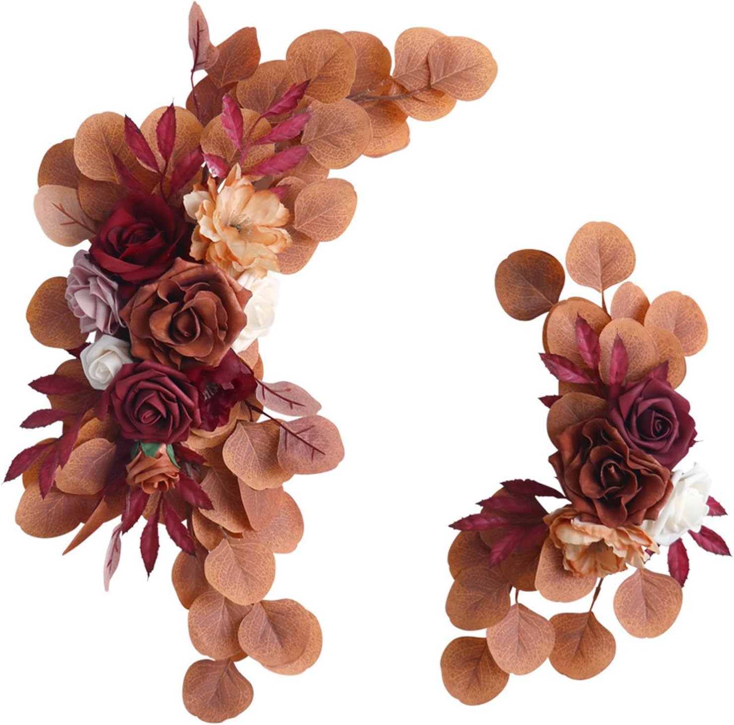 2 PCS Wedding Sign Flower Swags,Artificial Arch Backdrop Swag,Boho ...