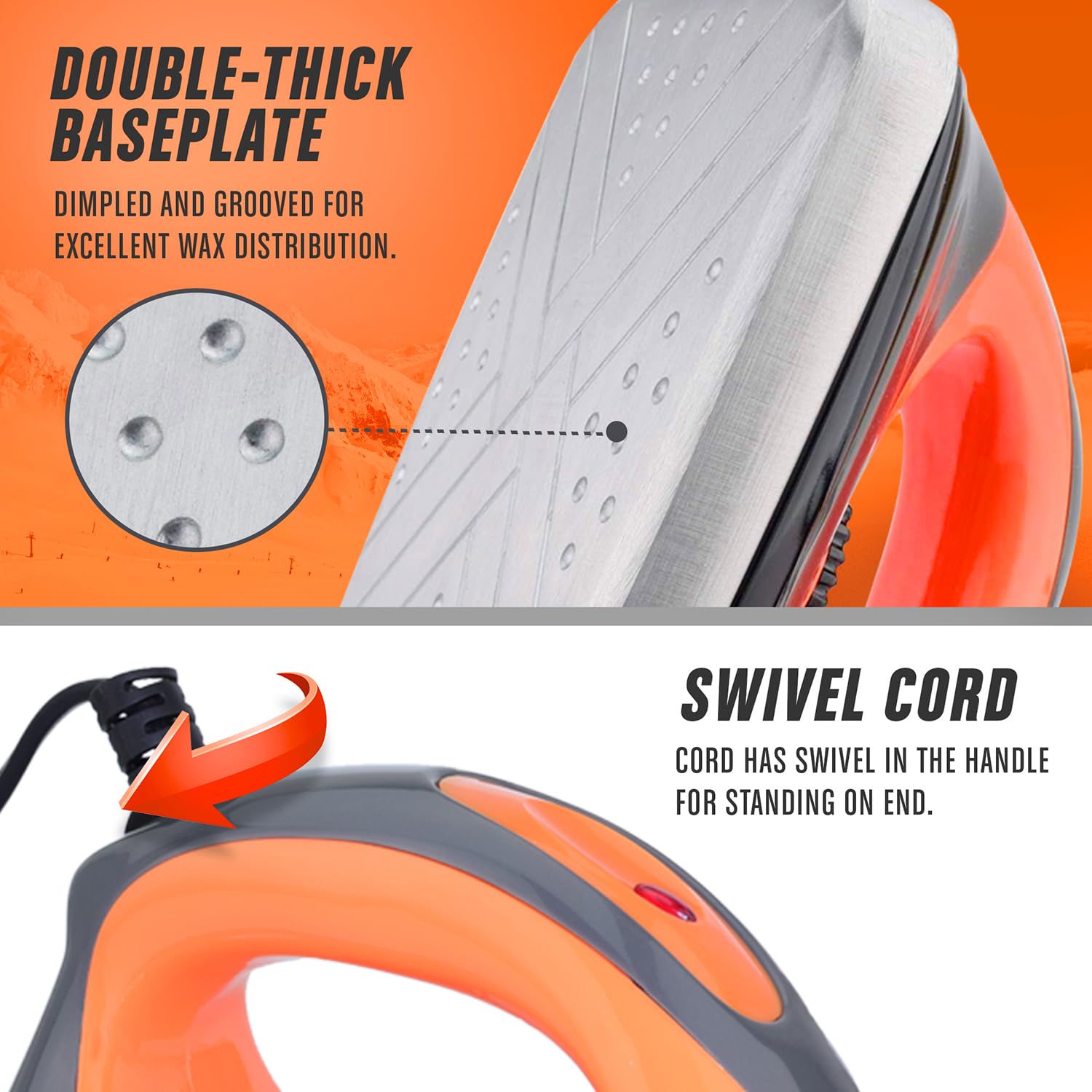 Snapklik.com : RaceWax Ski & Snowboard Waxing Iron - Wax Iron ...