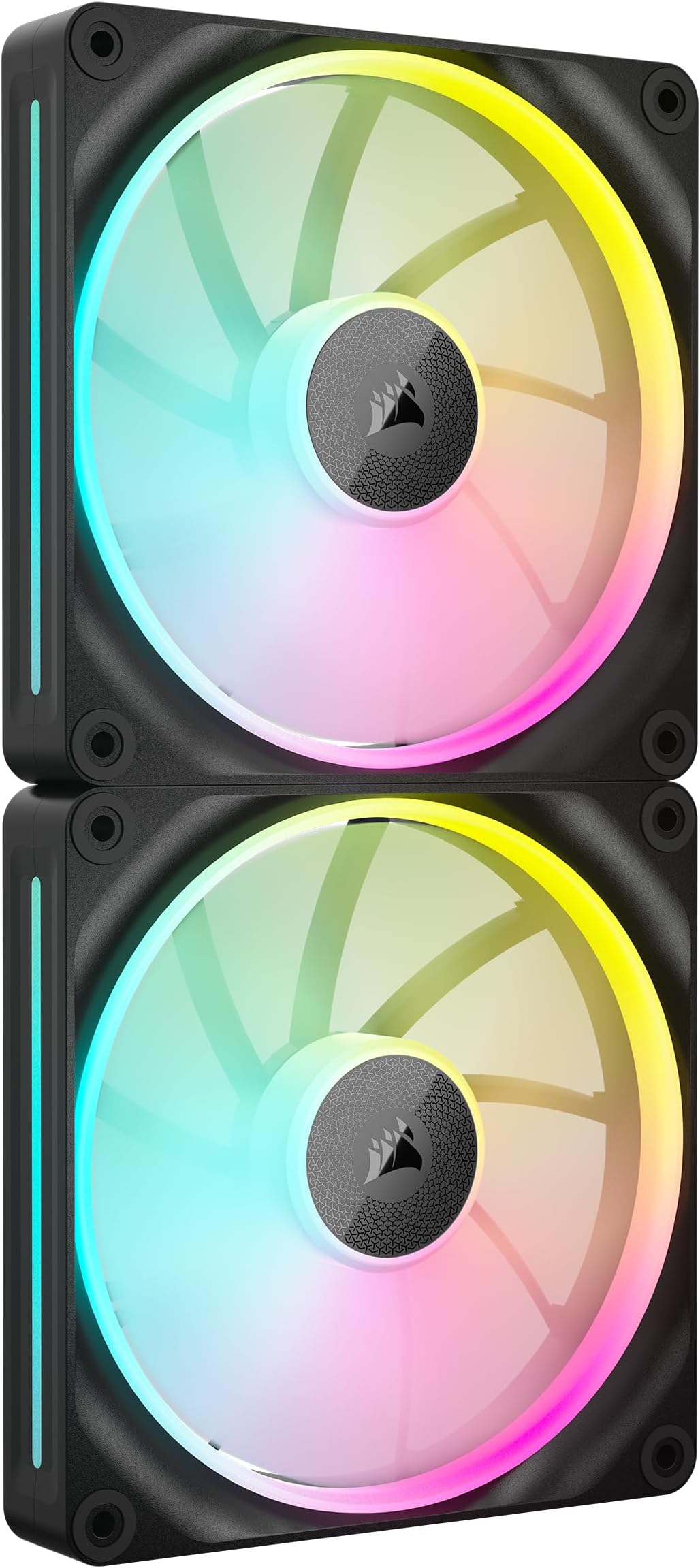 Corsair iCUE LINK LX140 RGB 140mm PWM Fan Dual Pack – Dual Light Loops ...