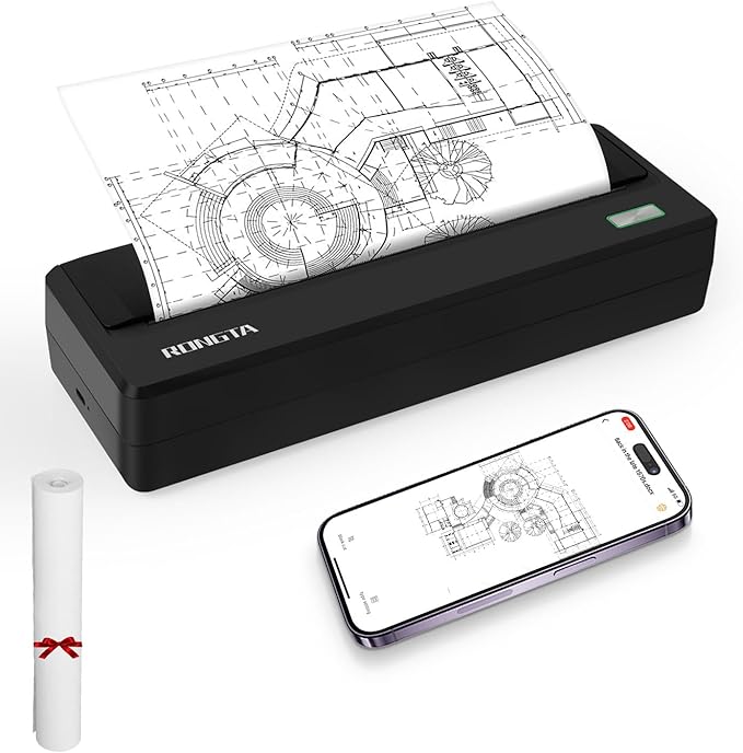 Amazon.com: Rongta Portable Printer for Home Use, Small Thermal Printer ...